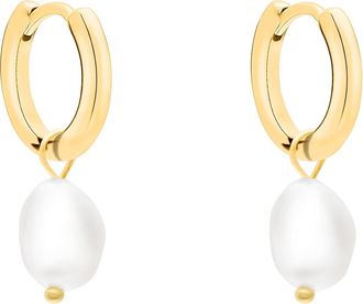 s.Oliver Ohrring - Elegante Creolen aus poliertem Edelstahl - gold - wasserfest & hautfreundlich