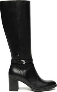 Nero Giardini I514650D Bottes Femme en Cuir - Noir 36 EU