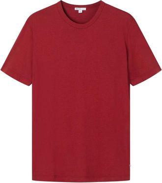 James Perse Kurzarm-T-Shirt mit Rundhalsausschnitt - - Tops - Herren - Rot - XL