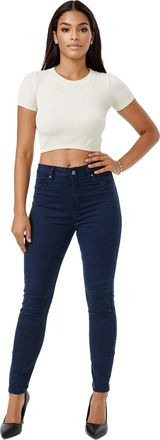 Tazzio Jeans Damen Skinny Fit High Rise Denim Jeanshose Stretch Slim Hose F103 (44, Navy)