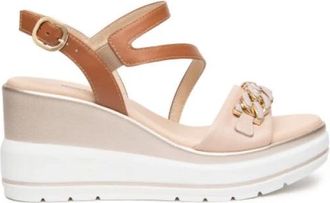 Nero Giardini Femme, Chaussures, Rose, Taille: 37 EU Sandale compens&eacute;e