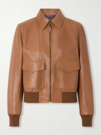 Ralph Lauren Collection Sullivan Lederjacke - Braun