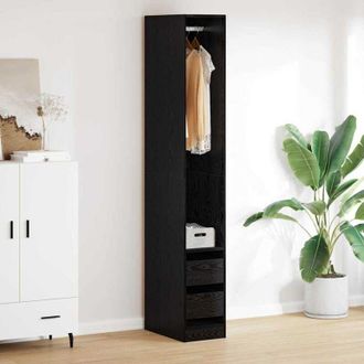 vidaXL vidaXL Armoire Ch&ecirc;ne noir 50 x 30 x 200 cm Bois ding&eacute;nierie