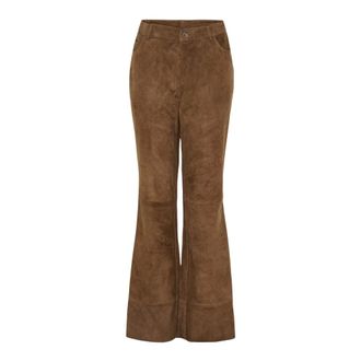 Notyz Notyz, Femme, Pantalons, Brun, Taille: 38 FR Pantalon en cuir