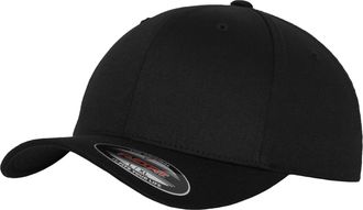 Flexfit Unisex Flexfit Wooly Combed Baseballkappe, blk/blk, S-M EU