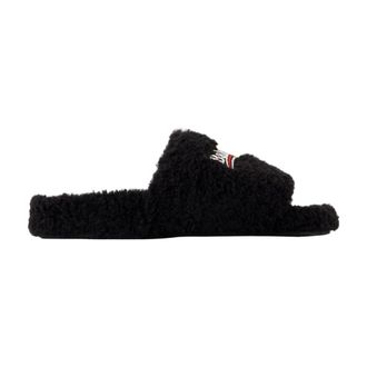 Balenciaga Furry Slide - - Shoes - Damen - Schwarzk - 36 EU