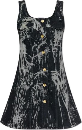 Ganni Femme, Robes, Noir, Taille: 36 FR Minirobe en denim &eacute;pais