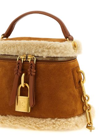 Balmain Pulse Vanity Top Handle Bag - Brown