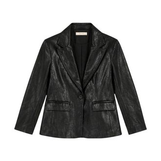 Yes-Zee Veste &agrave; un bouton - Femme - Vestes - Noir - Taille: 38 FR