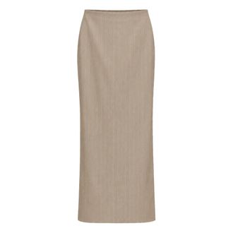Mars&eacute;m Langer gerader Maxirock - - Skirts - Damen - Beige - XL