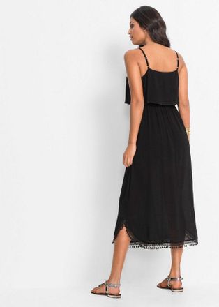 Bonprix Maxikleid l&auml;ssige Passform, elastischer Gummibund in der Taille, &auml;rmellos