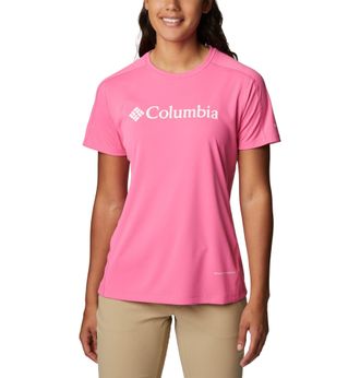 Columbia Damen W Zero Rules T-Shirt mit grafischem Aufdruck und Rundhalsausschnitt