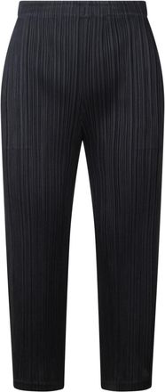 Pleats Please Issey Miyake pantalon court à design plissé - Noir