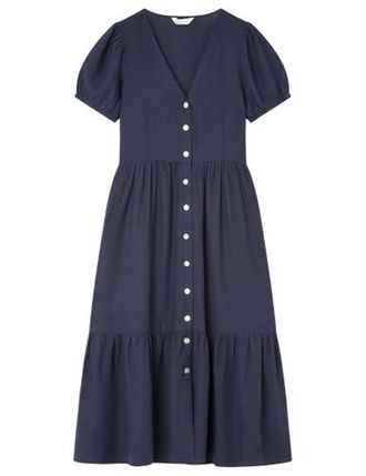 Springfield Robe d&eacute;contract&eacute;e pour Femme, Bleu Marine, 36