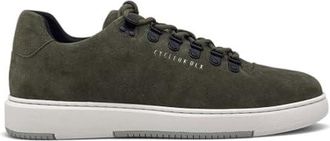 Cycleur de Luxe CYCLEUR de LUXE CX6 Baskets Basses, Vert, Cuir Suédé, Doublure MicroTech, Semelle EVA/Caoutchouc, Semelle intérieure amovible, vert une, 40 EU