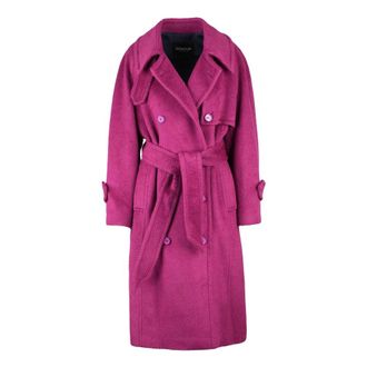 Dondup Langer Mantel Doppelreiher Gef&uuml;ttert Taschen - - Coats - Damen - Rosa - M