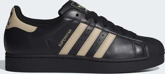 adidas Originals Superstar II - Chaussures - Noir core/kaki taupe