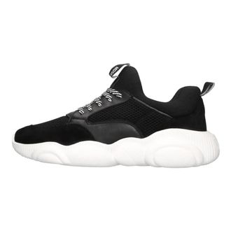Moschino Sneaker aus Leder und Stoff - - Shoes - Damen - Schwarzk - 40 EU