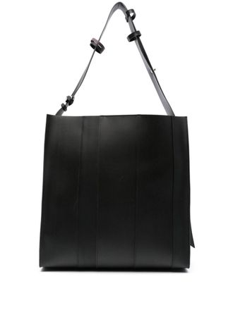 Sunnei sac porté épaule rayé Gomma 9 - Noir