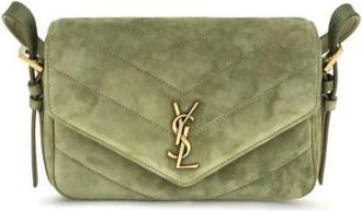 Saint Laurent Monogram Umh&auml;ngetasche - - Bags - Damen - Gr&uuml;n - ONE SIZE