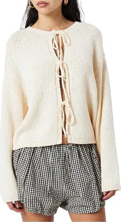 Edited Salma Strickjacke f&uuml;r Damen, &Uuml;bergro&szlig; (Gardenie)