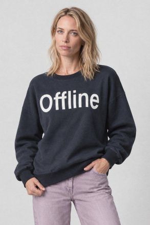 Alife And Kickin Sweatshirt &Uuml;berschnittene Schultern, Rippb&uuml;ndchen, sechs Schriftmotive