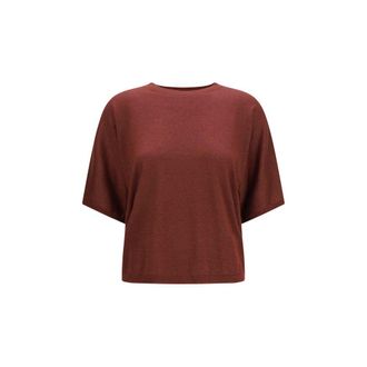 Brunello Cucinelli Cashmere Silk Blend Sweater - Bordeaux