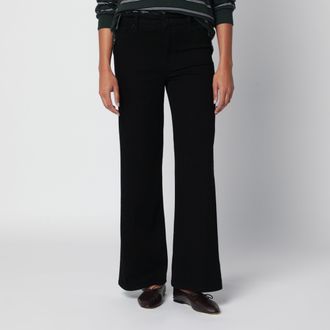 Frame Denim Schwarze Le Slim Palazzo-Hose