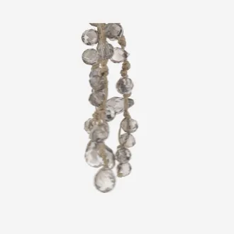 Mela Womens Beaded Earrings, Multicolour Natural Fiber