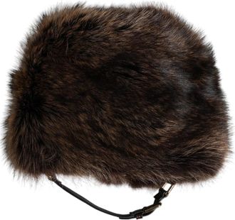 Dolce & Gabbana Brauner Pelzeimer Hut - - Accessories - Damen - Braun - 57 CM