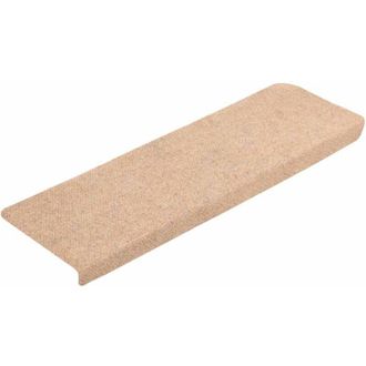 vidaXL Vidaxl - Stufenmatten Selbstklebend 20 Stk. 65x21x4 cm Creme Rechteckiger Rand