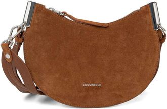 Coccinelle Femme, Sacs, Brun, Taille: ONE Size Sunup Suede Shoulder Bag