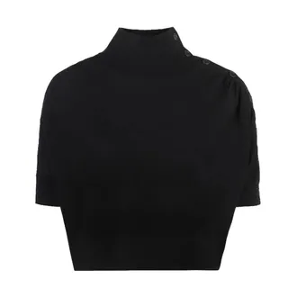 Pinko Pinko, Femme, Pulls, Noir, Taille: 42 FR Pull &agrave; col roul&eacute;