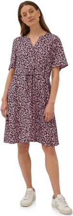 Cecil 1408824 Robe texturée à Motifs, Rouge mûre, S Femmes