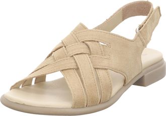 Think Damen KAMAA Lederfutter Sandale, Iced Coffee 4000, 36 EU