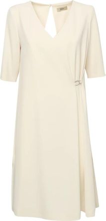 Herno Femme, Robes, Blanc, Taille: 40 FR Robe Midi