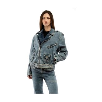 Moschino Femme, Vestes, Bleu, Taille: 38 FR Manteaux