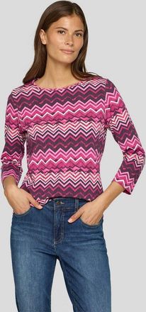 Rabe 3/4-Arm-Shirt mit grafschem Muster