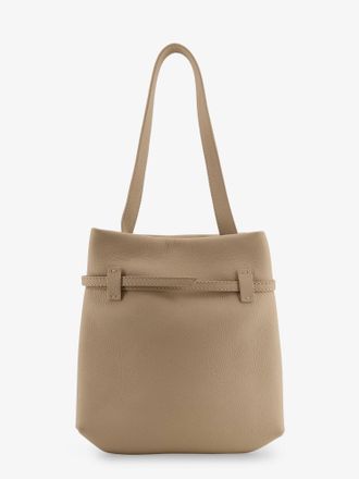 Manu Atelier Womens Shoulder Bag Mini Tote Du Jour Beige Leather