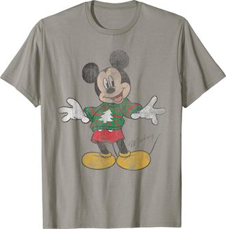 Disney Mickey Mouse Christmas Jumper T-Shirt
