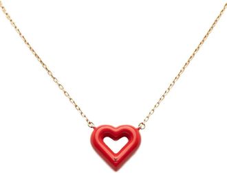 Louis Vuitton collier en plaqué or à pendentif coeur (2014)