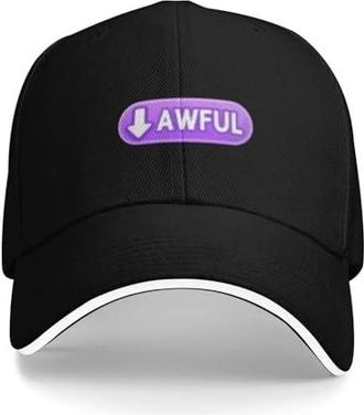 Generic Chapeau dHomme, Casquette de Baseball Umamusume Mood Awful Outdoor Sun Visor Sun Jacket Chapeau Unisex Hommes y2k Dr&ocirc;le Look Snapback Cadeau