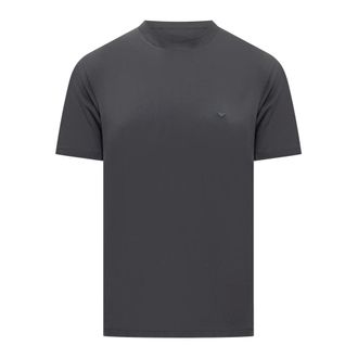 Emporio Armani Homme, Tops, Bleu, Taille: XL T-shirt en modal et soie