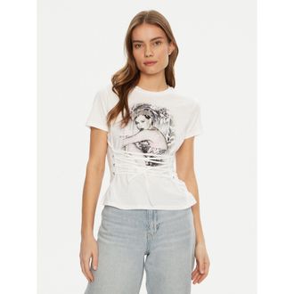 Guess T-Shirt W5RI32 K9RM1 Wei&szlig; Regular Fit