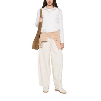 Max Mara Rundhals-Pullover - - Knitwear - Damen - Wei&szlig; - M