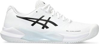 Asics Herren Gel-Challenger 14 Clay Sneaker, White Black, 46.5 EU