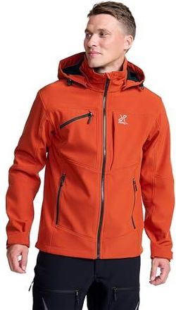 RevolutionRace Hiball Softshell Jacket pour Homme, Veste dextérieur pour la Randonnée, Rooibos Tea, XL