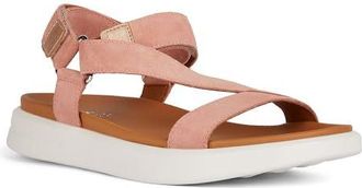 Geox Sandales de sport pour fille D Xand 2s B, Dk Skin Rose Gold, 40 EU