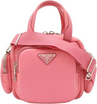 Prada Pre-owned Sac bandouli&egrave;re en nylon Mini Sac - Femme - Pre-owned - Rose - Taille: ONE Size