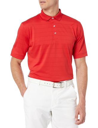 Callaway Herren Kurzärmeliges Opti-dri Performance-Golf-Poloshirt (Größe S - 4X Big & Tall) Golfhemd, Salsa, XL